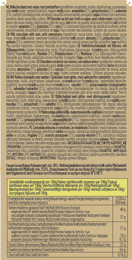 Balance luxe - Tablet melk 3 nuts | Balance webshop